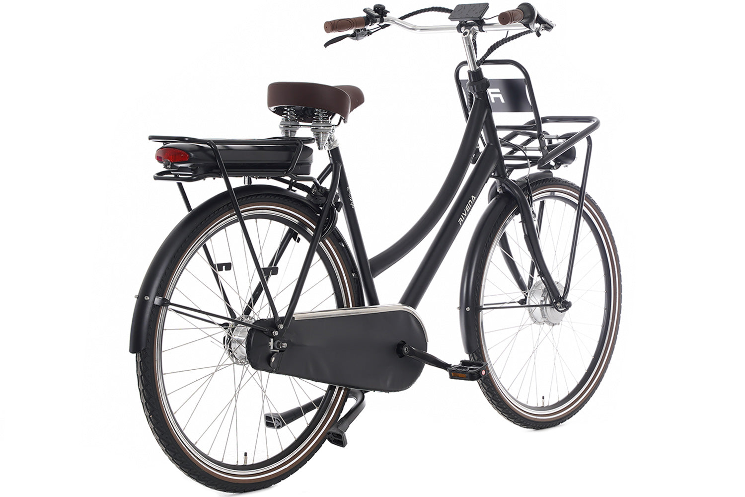 Rivena E-Cargo N3 Elektrische transportfiets dames mat-zwart – Rivena.nl