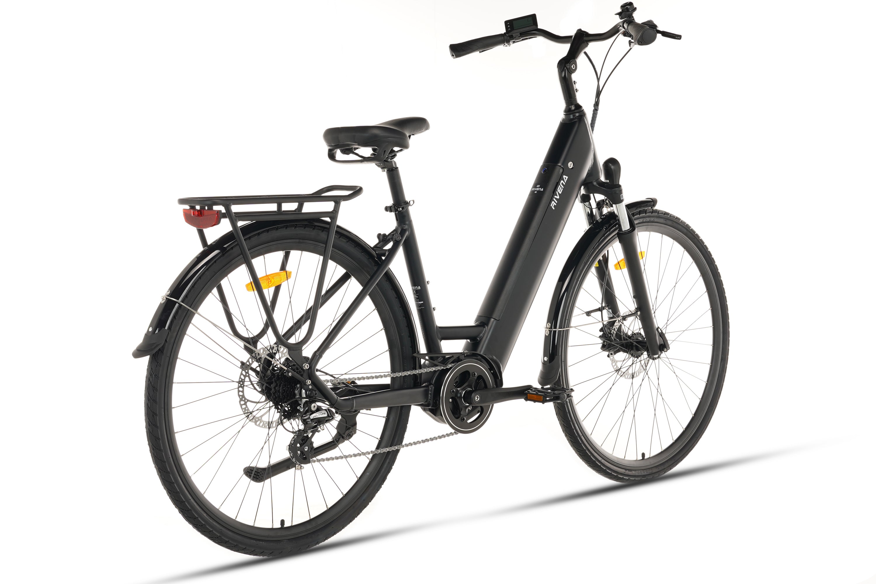 Rivena Syrma M8 Elektrische damesfiets mat-zwart – Rivena.nl